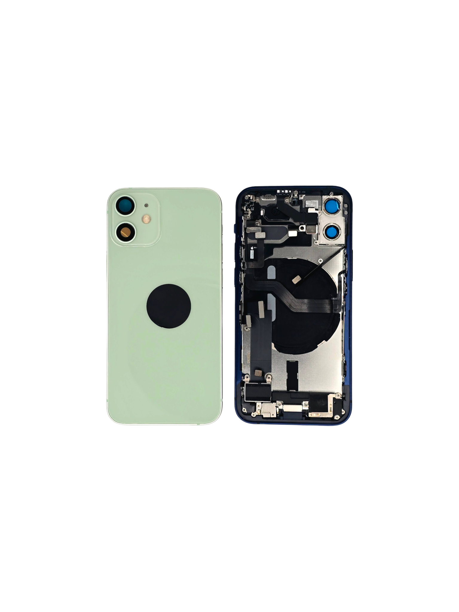 Premium Quality IPhone 12 Mini Back Housing With Small Parts Pre-installed
